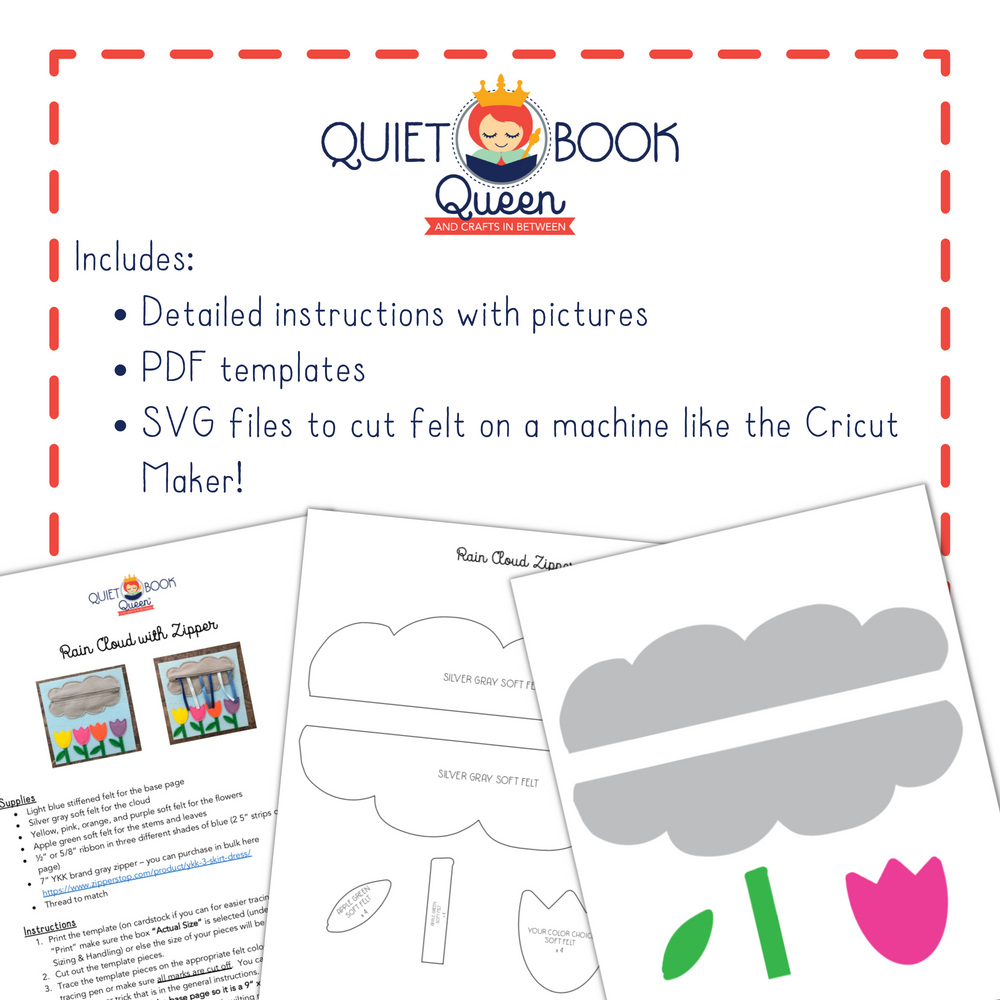 Travel/Toddler Quiet Book Set 1 Template and Instructions Bundle ...