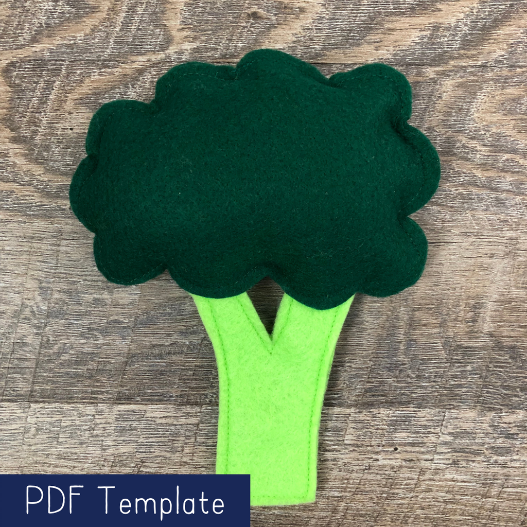 Broccoli Felt Food Template and Instructions – Kailan Carr